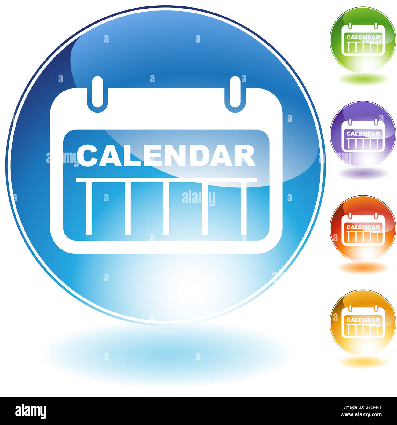 Date calendar isolated on a white background Stock Photo - Alamy