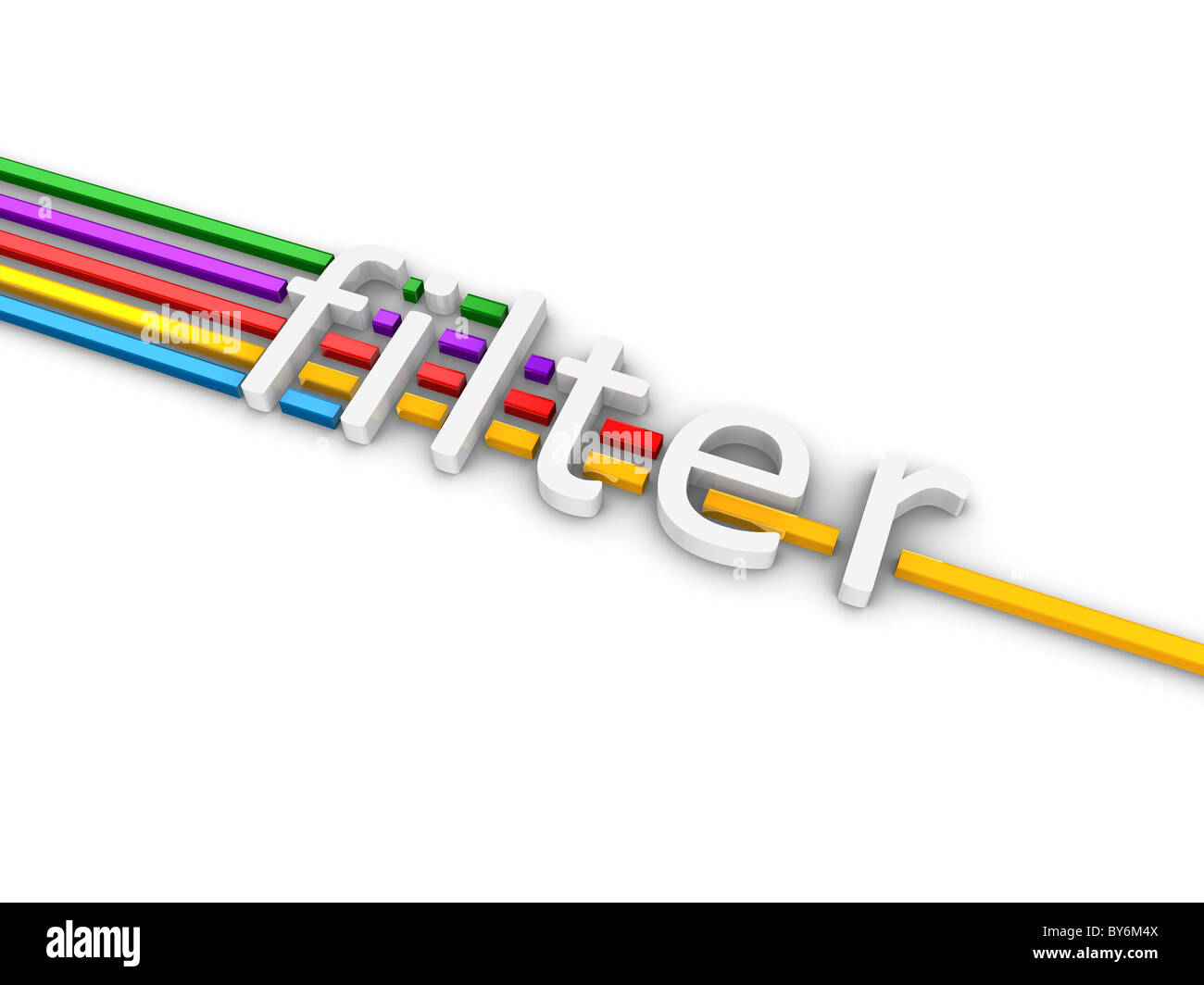 3d rendering, creative concept Filters, isolated on white background ...