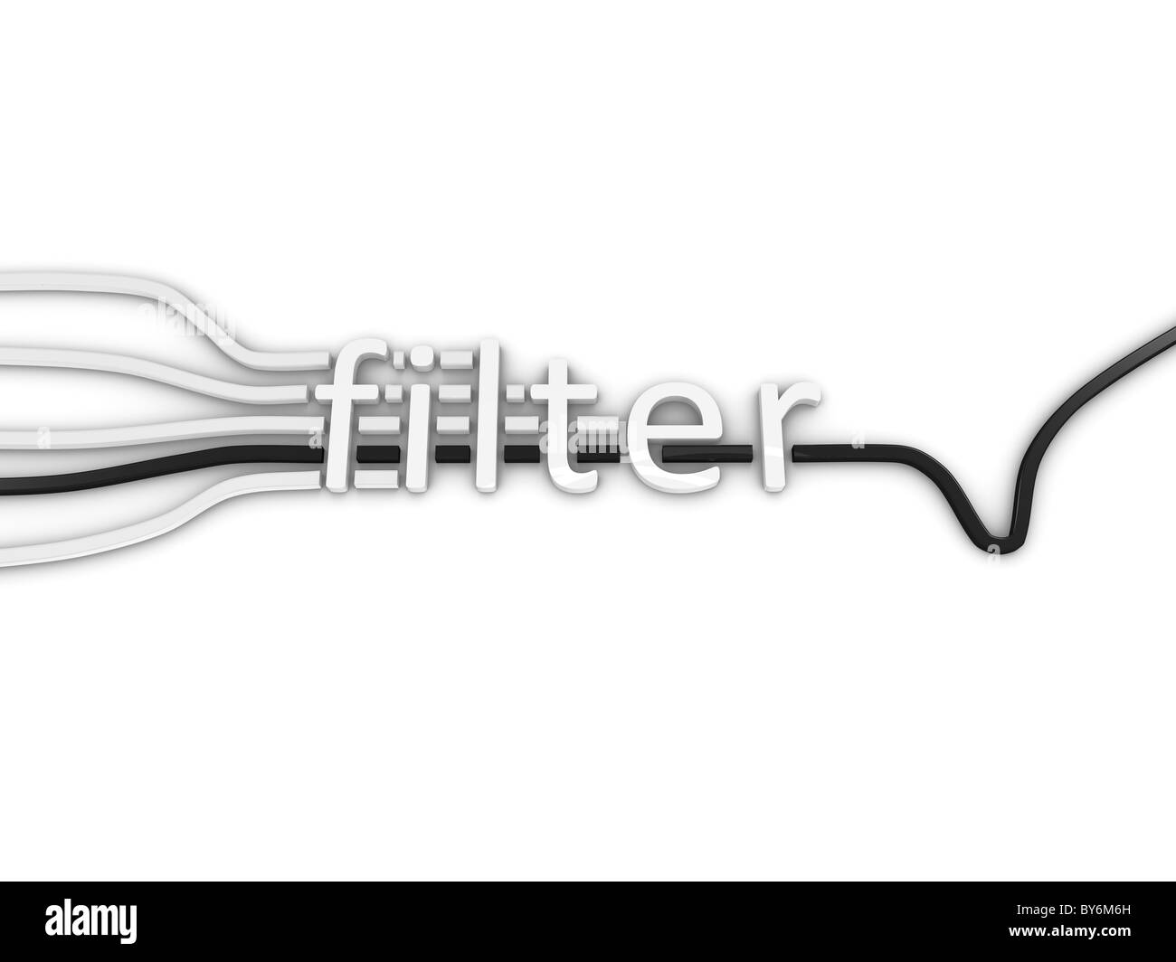 3d rendering, creative concept Filters, isolated on white background ...