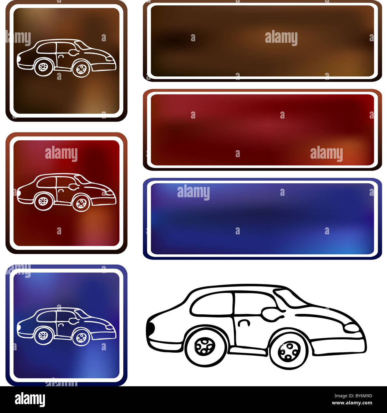Car cloud icon isolated on a white background Stock Photo - Alamy