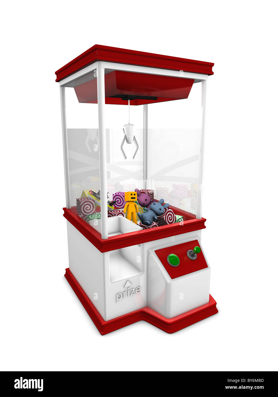 Concept graphic; Prize machine, isolated on white background Stock ...
