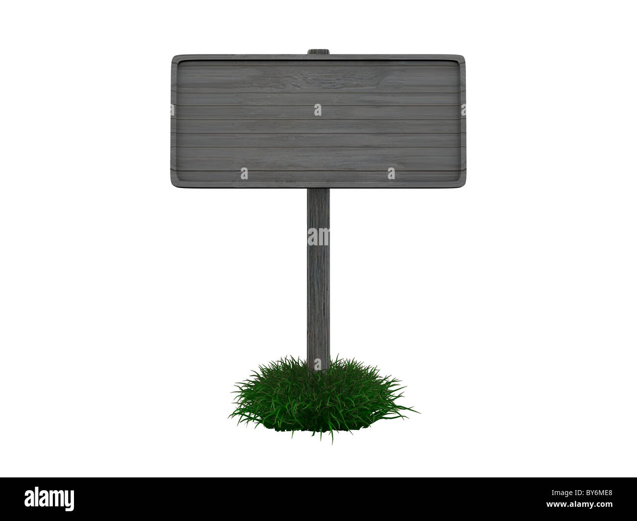 3d rendering, old-fashioned road sign, isolated on white background ...