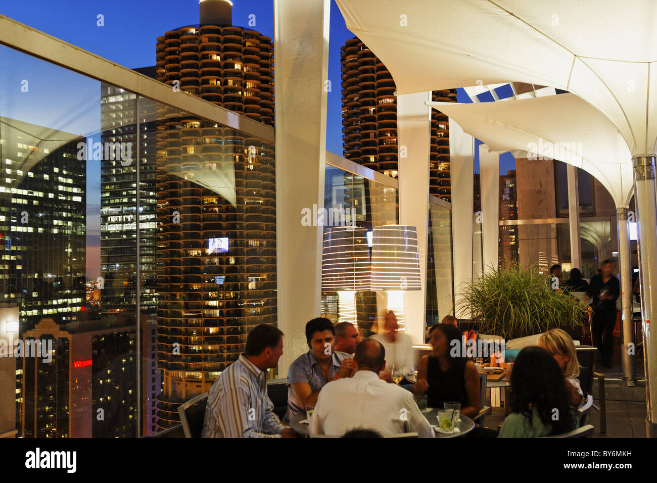 ROOF, rooftop Bar and Grill, The Wit Hotel, Chicago, Illinois, USA ...