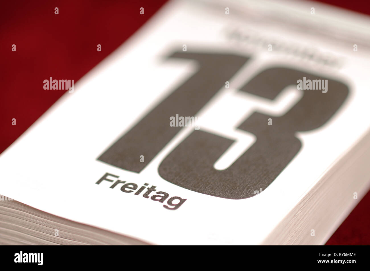 Calendar Sheet Friday The 13th High Resolution Stock Photography and ...