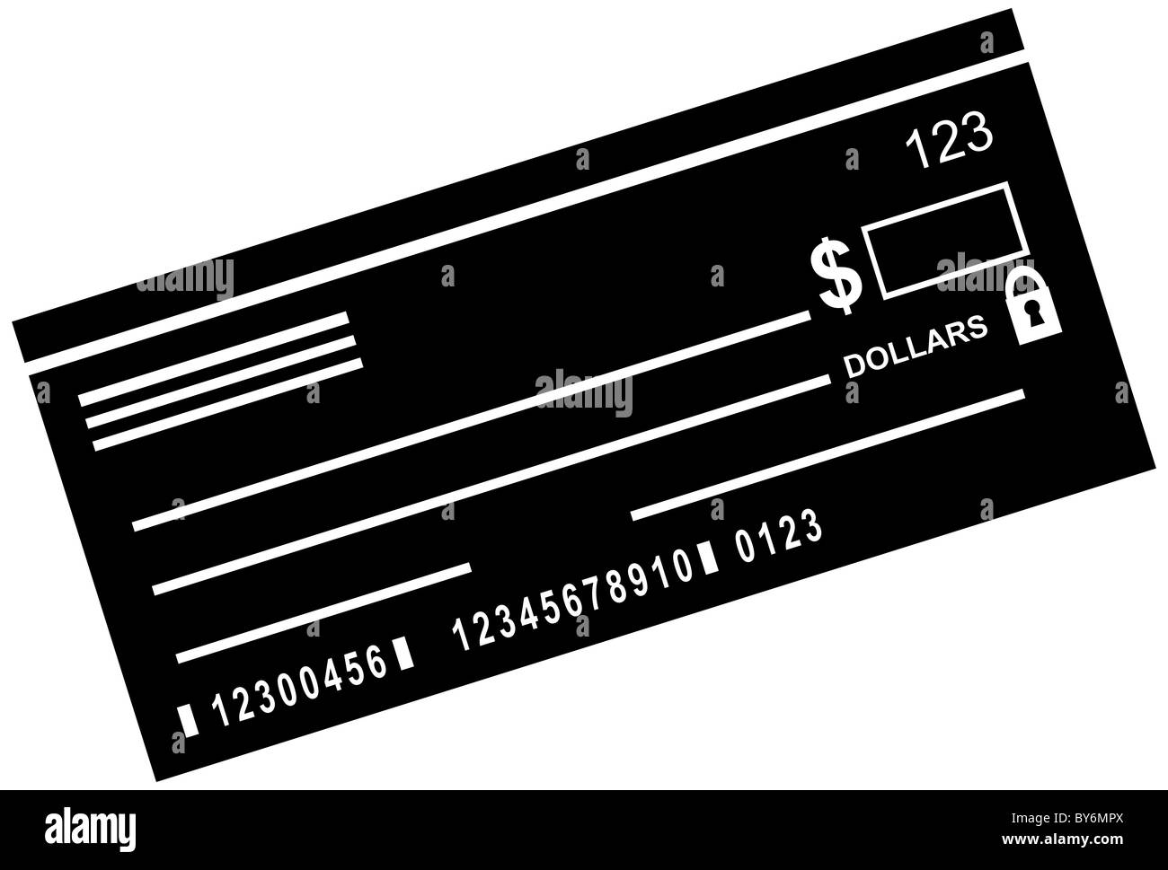 Personal check check Black and White Stock Photos & Images - Alamy