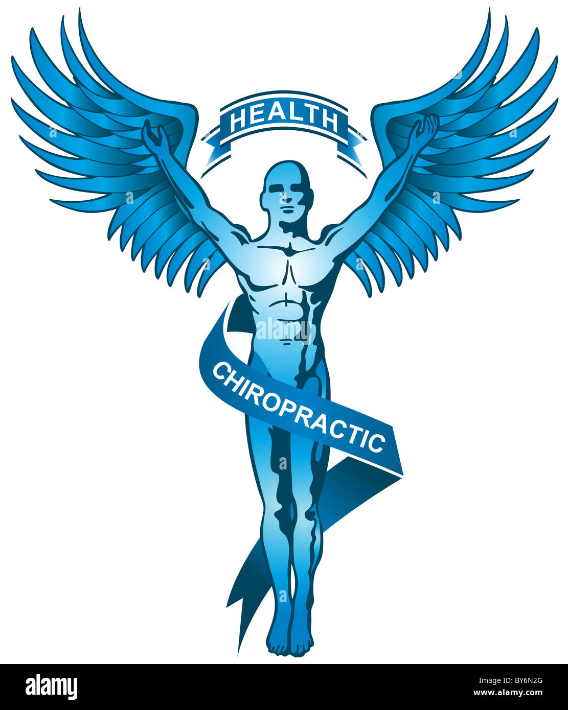 Chiropractic Symbol Blue