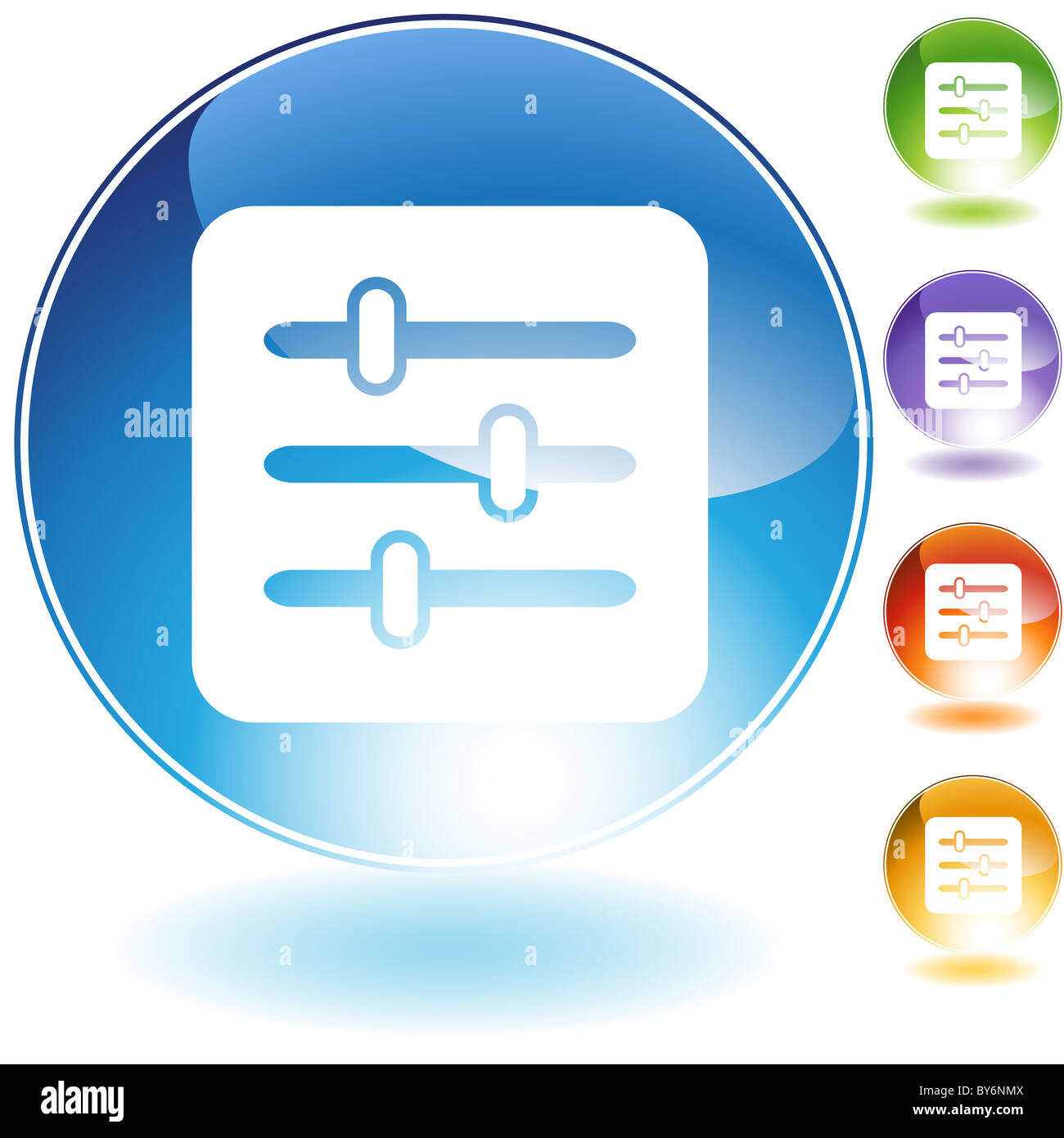Control panel crystal isolated on a white background Stock Photo - Alamy