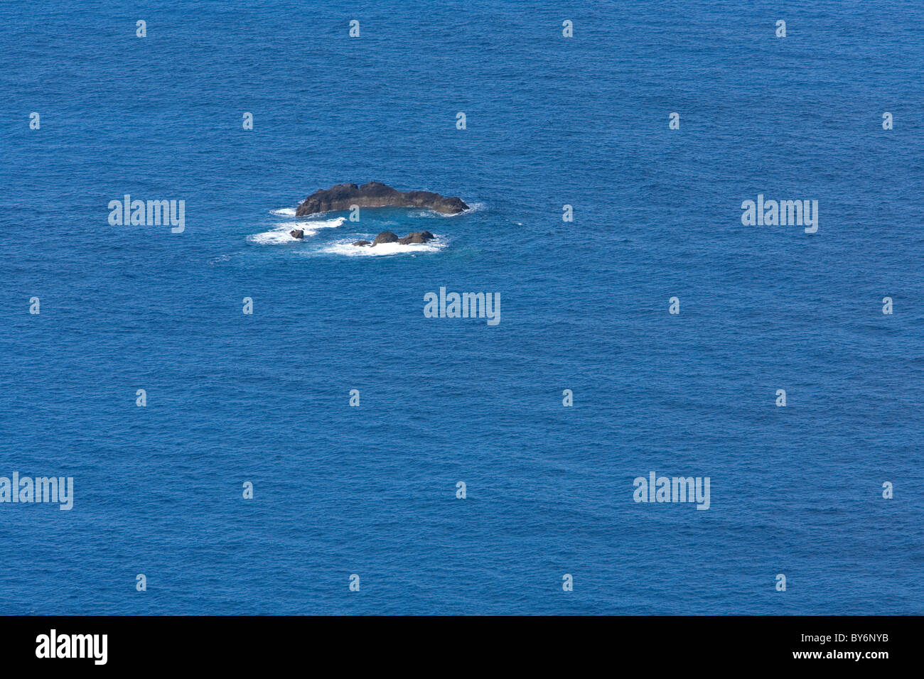 Tip of a submerged dormant volcano off Porto Moniz, Madeira Stock Photo ...