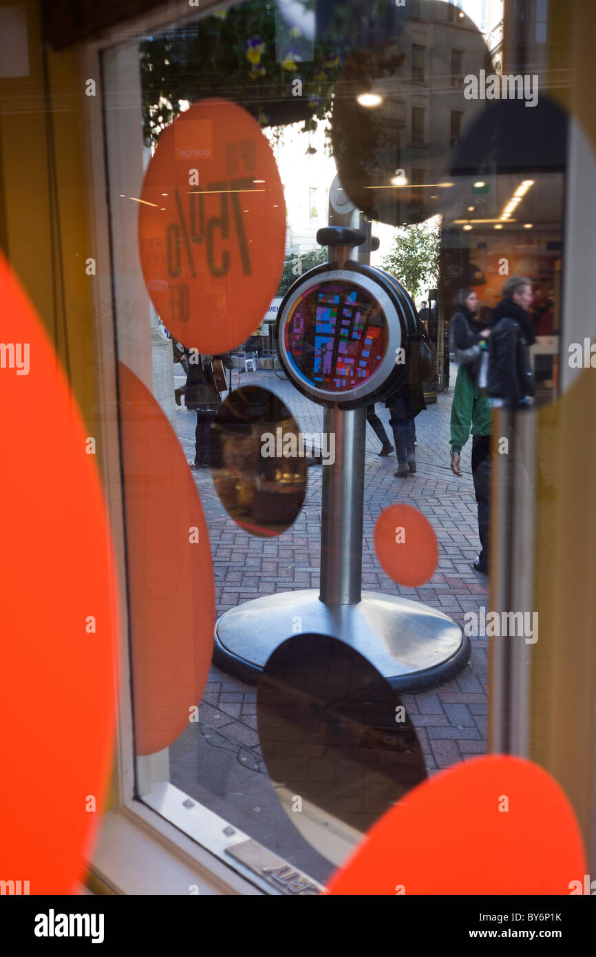 Circle shapes for a 75% sale in department store Liberty's window and ...