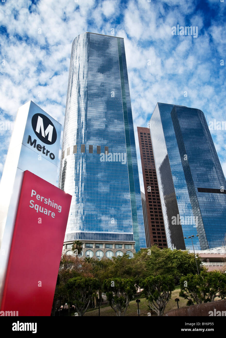 One and Two California Plaza, Downtown Los Angeles, Bunker Hill. Metro ...