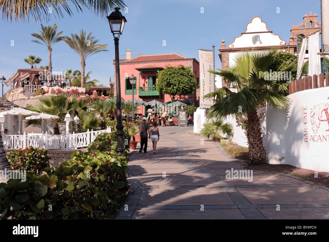 Walking on the promenade at the Costa Adeje, Tenerife, Canary Islands, Spain Stock Photo - Alamy