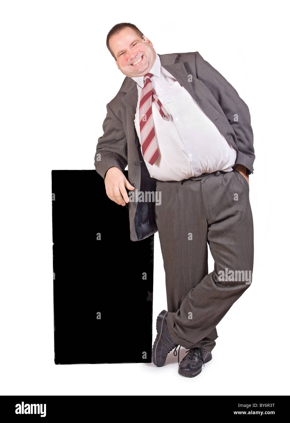 jolly fat businessman Stock Photo - Alamy