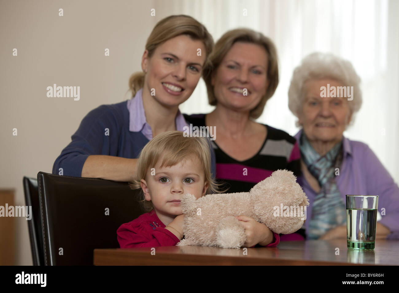Four female generations of a family Stock Photo - Alamy