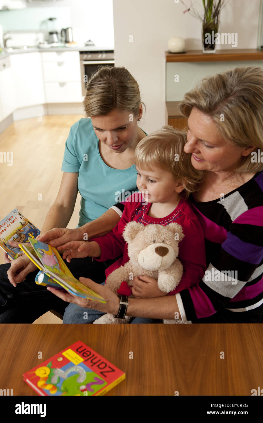 Three female generations of a family Stock Photo - Alamy