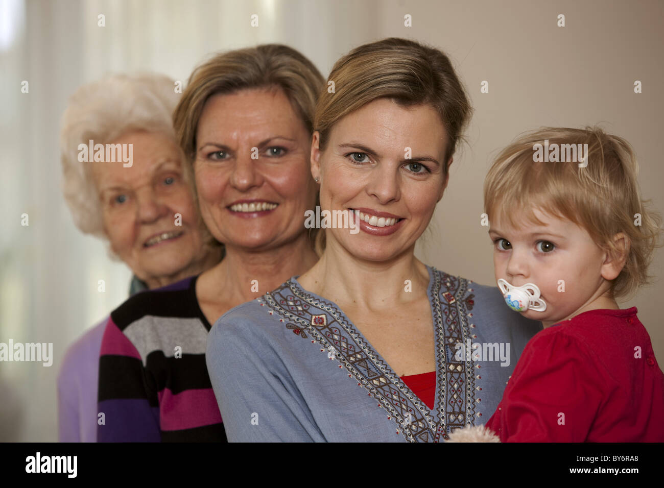 Four female generations of a family Stock Photo - Alamy