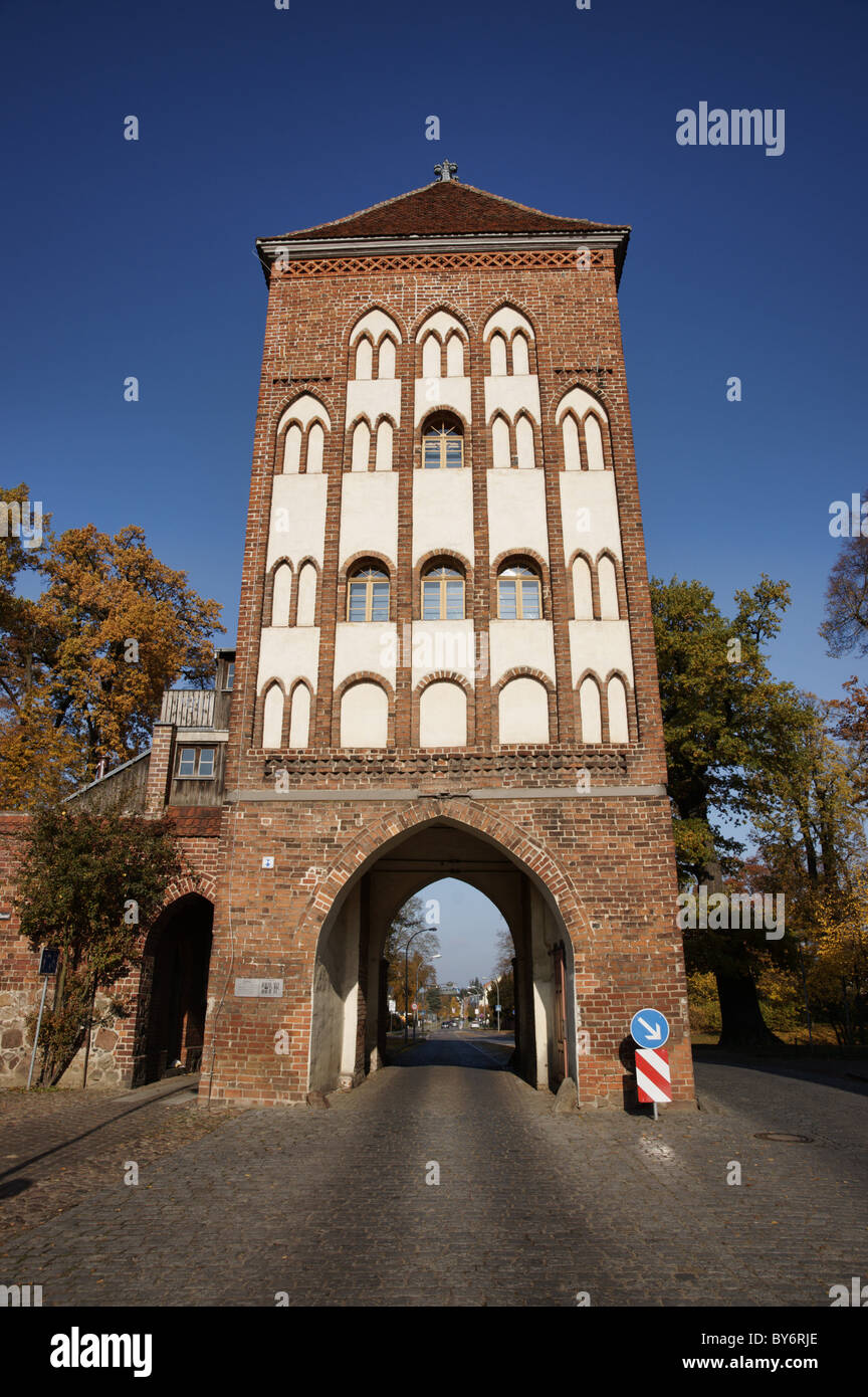 Groeper city Gate, Wittstock, Dosse, Land Brandenburg, Germany Stock ...