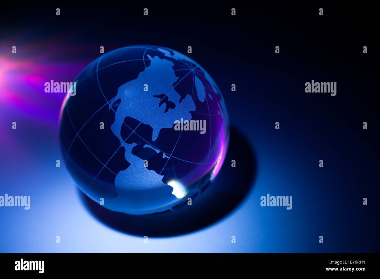 Earth planet,Transparent globe for background Stock Photo - Alamy