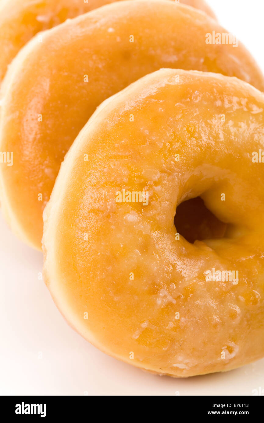 a sweet donut with white background Stock Photo - Alamy