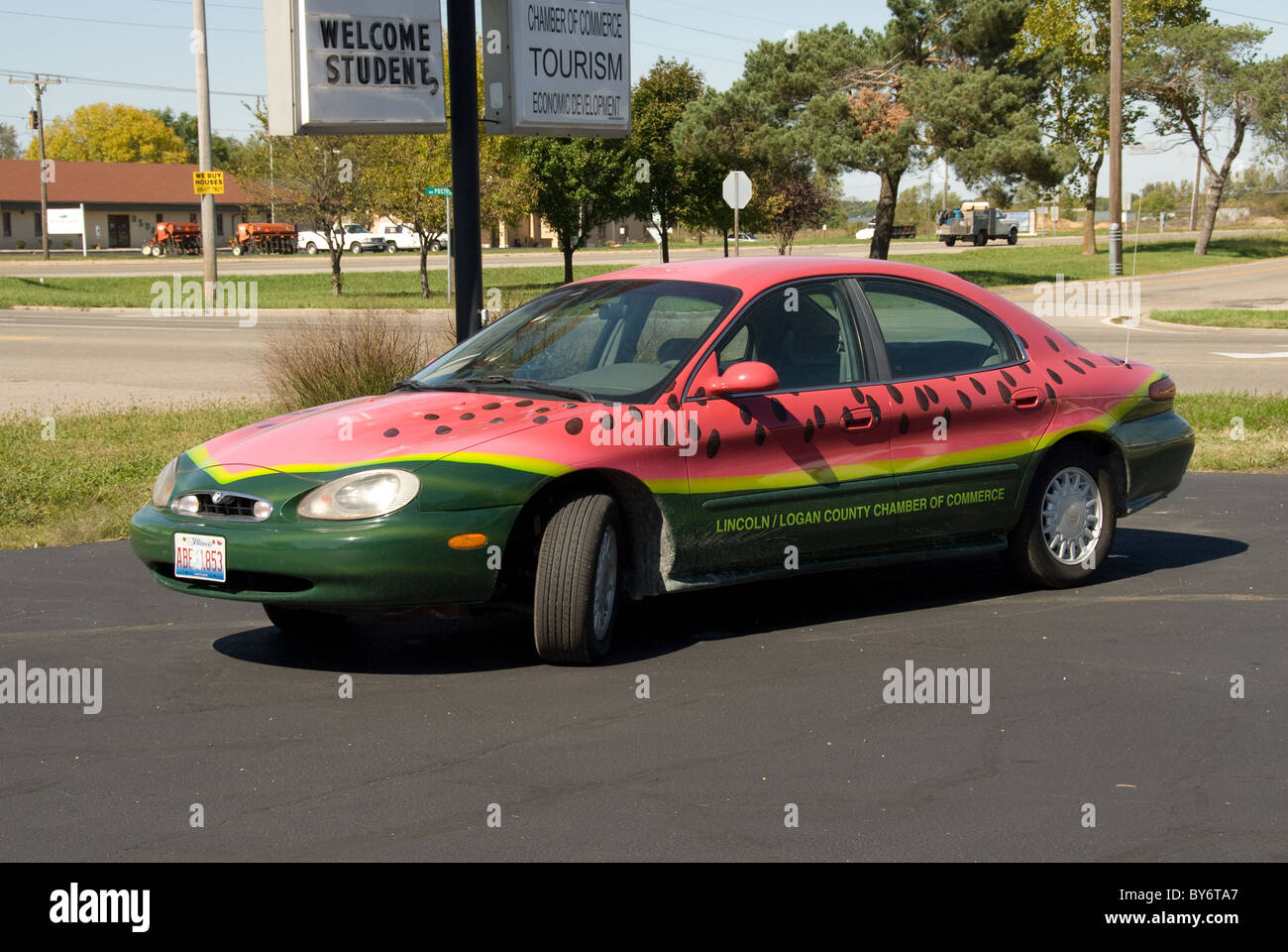 Lincoln Logan County Chamber of Commerce Car; Slice of Watermelon ...