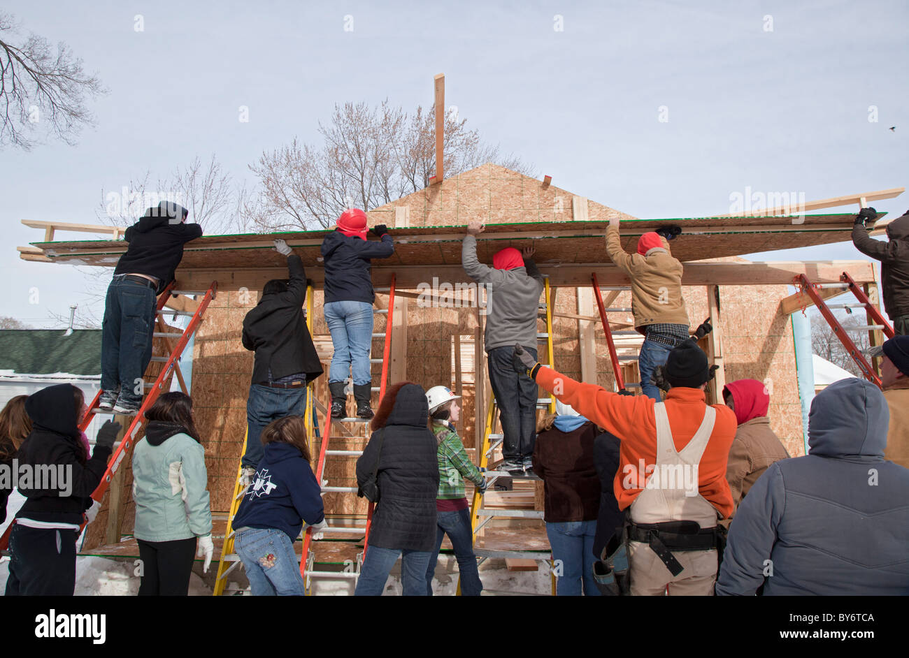 College students help build Habitat for Humanity home on Martin Luther ...
