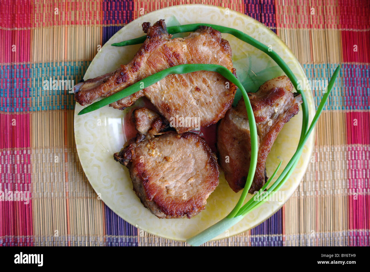 Piece of fried meat hi-res stock photography and images - Alamy