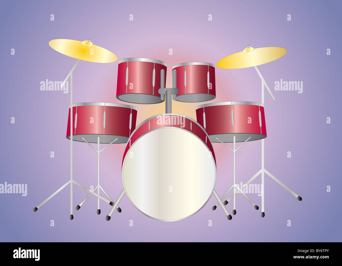 Red drumset hi-res stock photography and images - Alamy