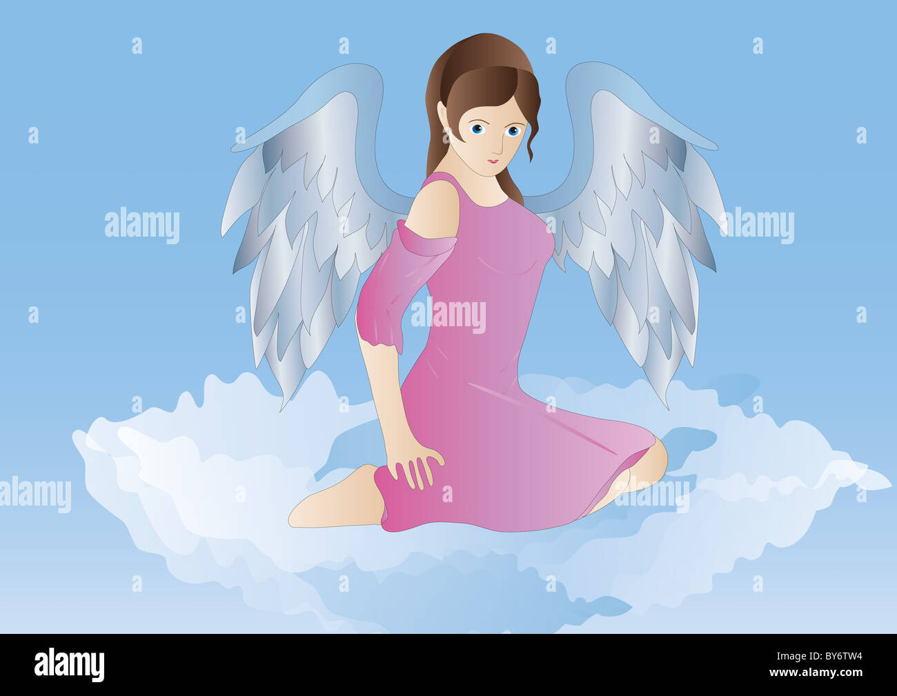 Guardian angel and woman hi-res stock photography and images - Alamy
