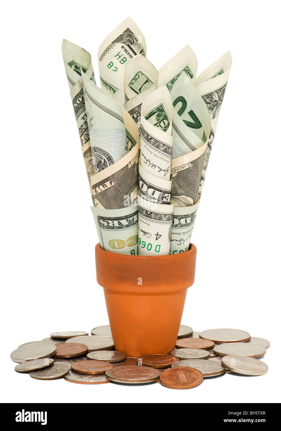 Roll a coin Cut Out Stock Images & Pictures - Alamy