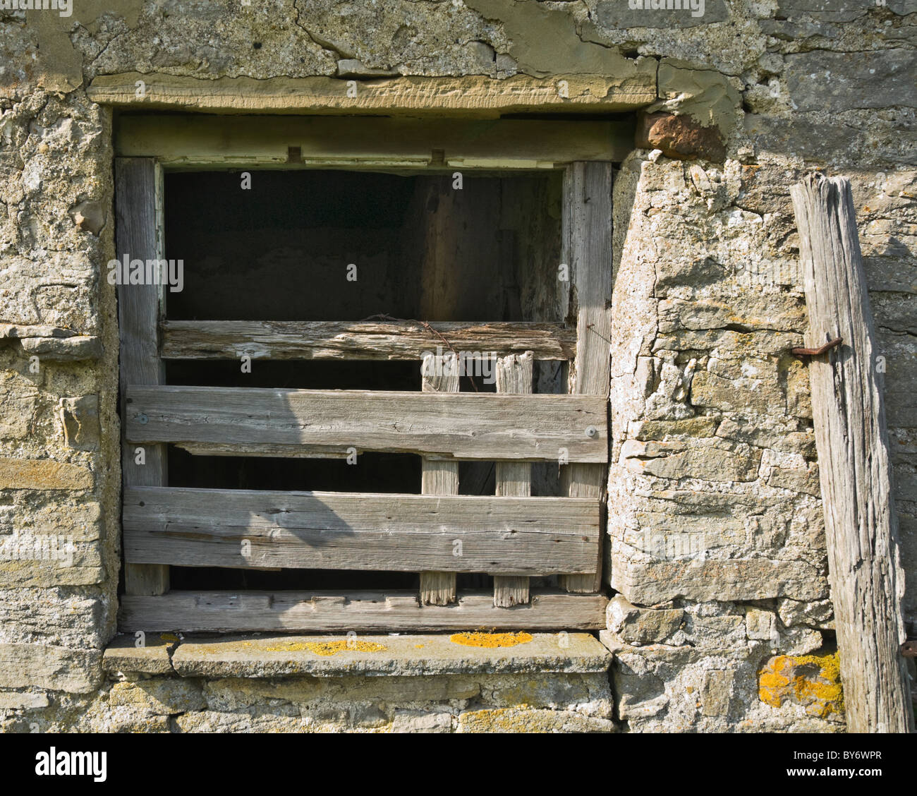 window in an old stone barn in the Yorkshire Dales Stock Photo - Alamy