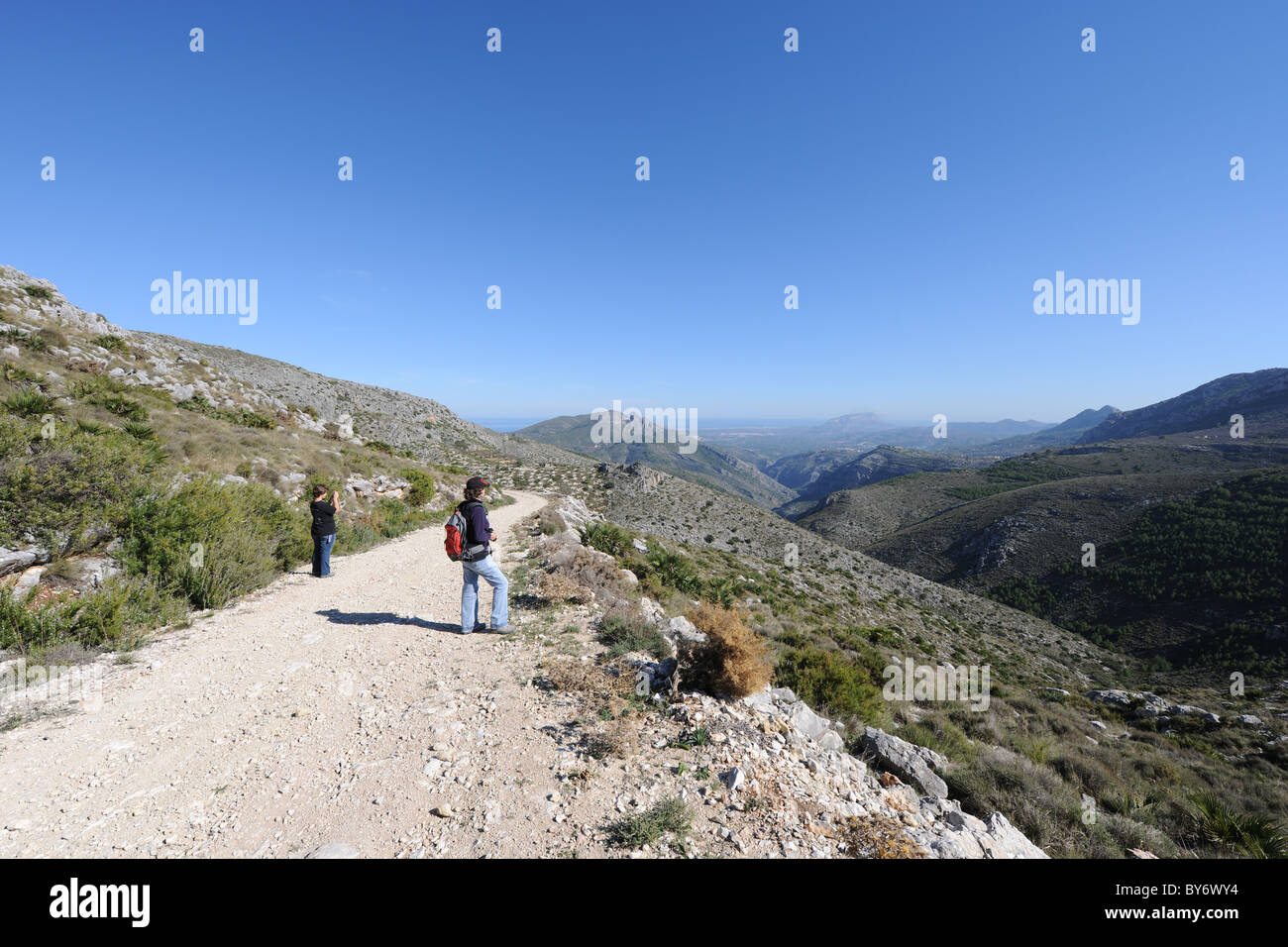 Walkers admiring the view hi-res stock photography and images - Alamy