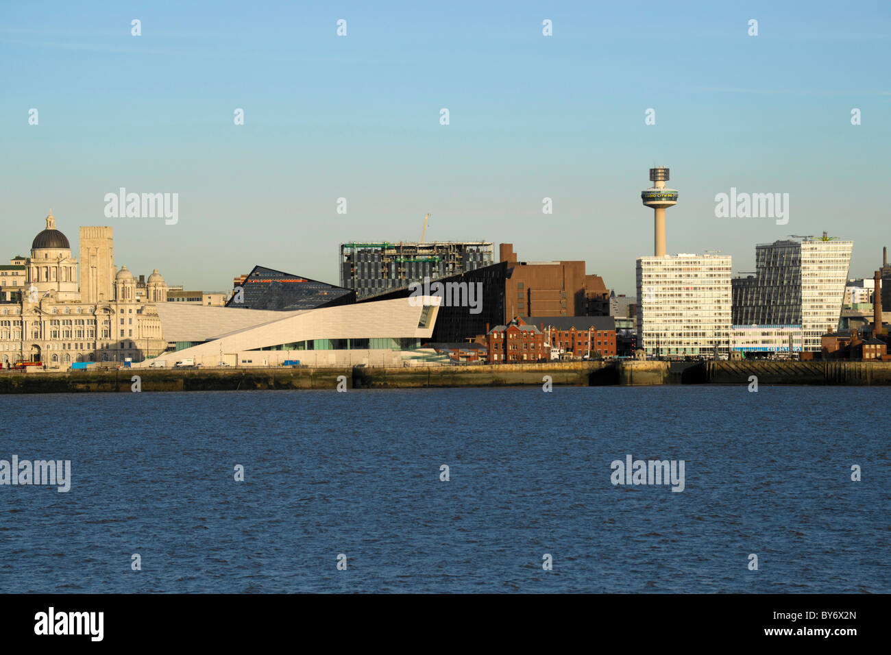 Liverpool waterfront from Birkenhead Stock Photo - Alamy