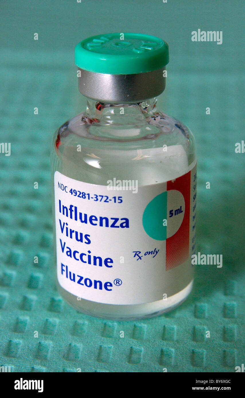 flu vaccine vial Stock Photo - Alamy