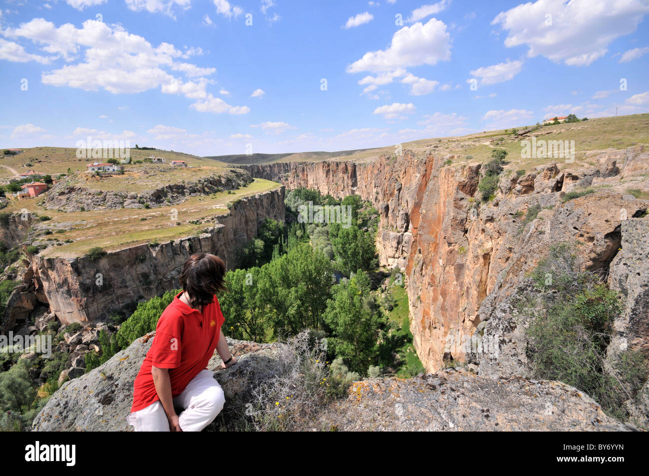 Woman in crevice hi-res stock photography and images - Alamy