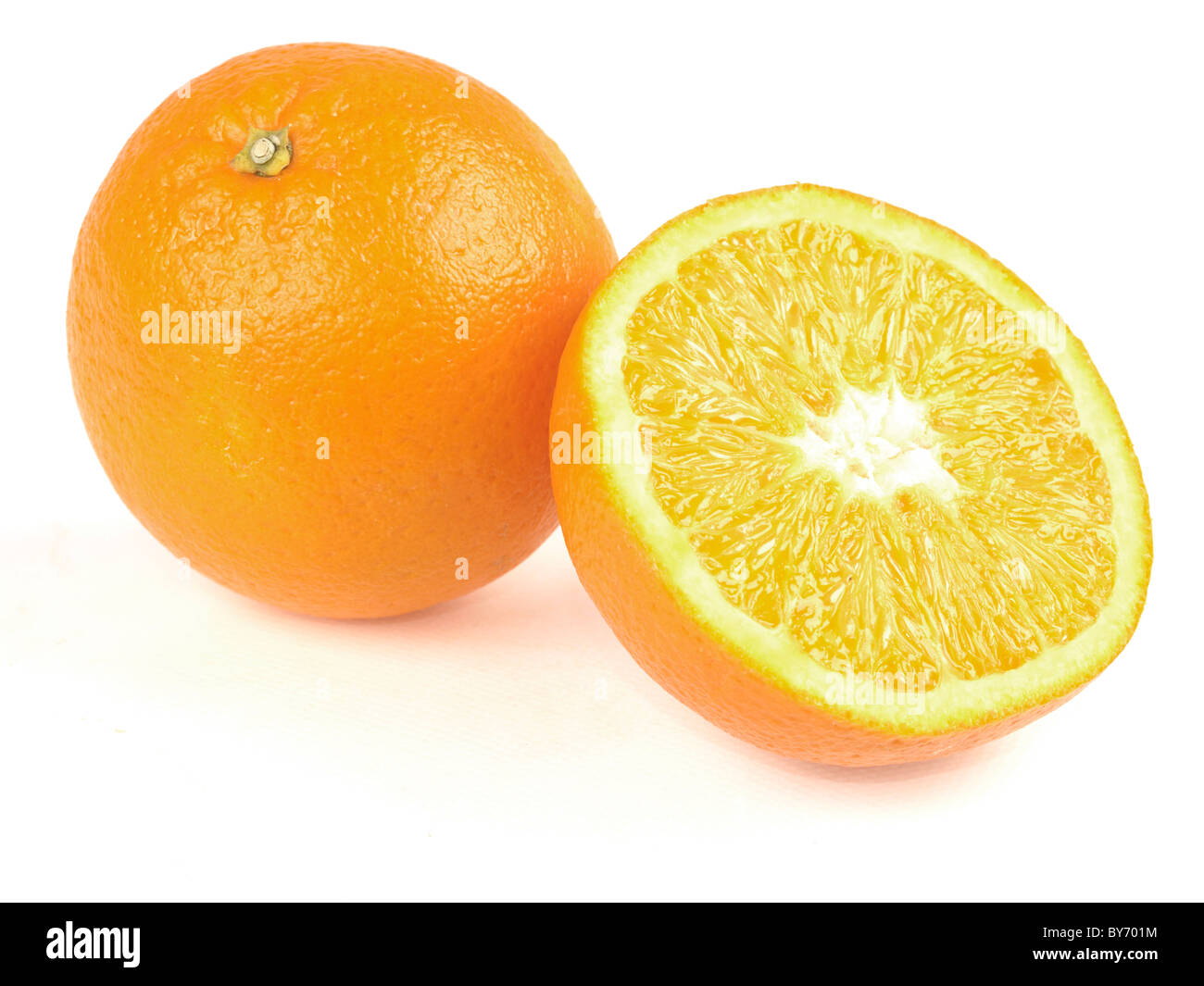 Fresh orange citrus fruit half healthy snack hi-res stock photography ...