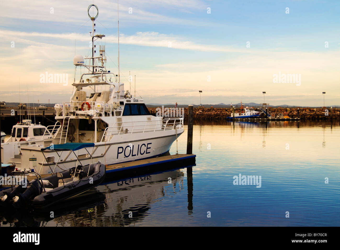 Police boat patrol hi-res stock photography and images - Alamy