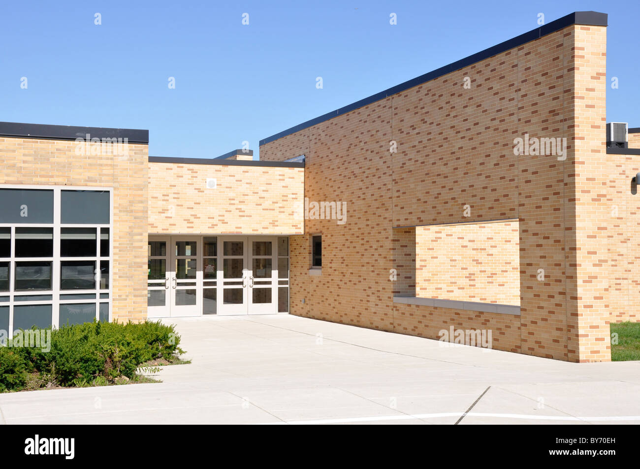 entry doors for a modern school building. The school is in Whitehall ...