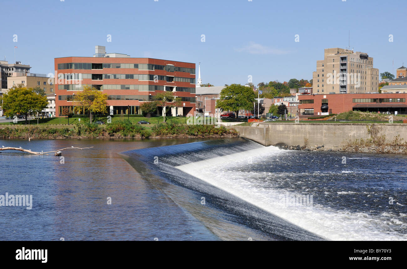 View of the historic city of Easton, Pennsylvania. The city is located ...