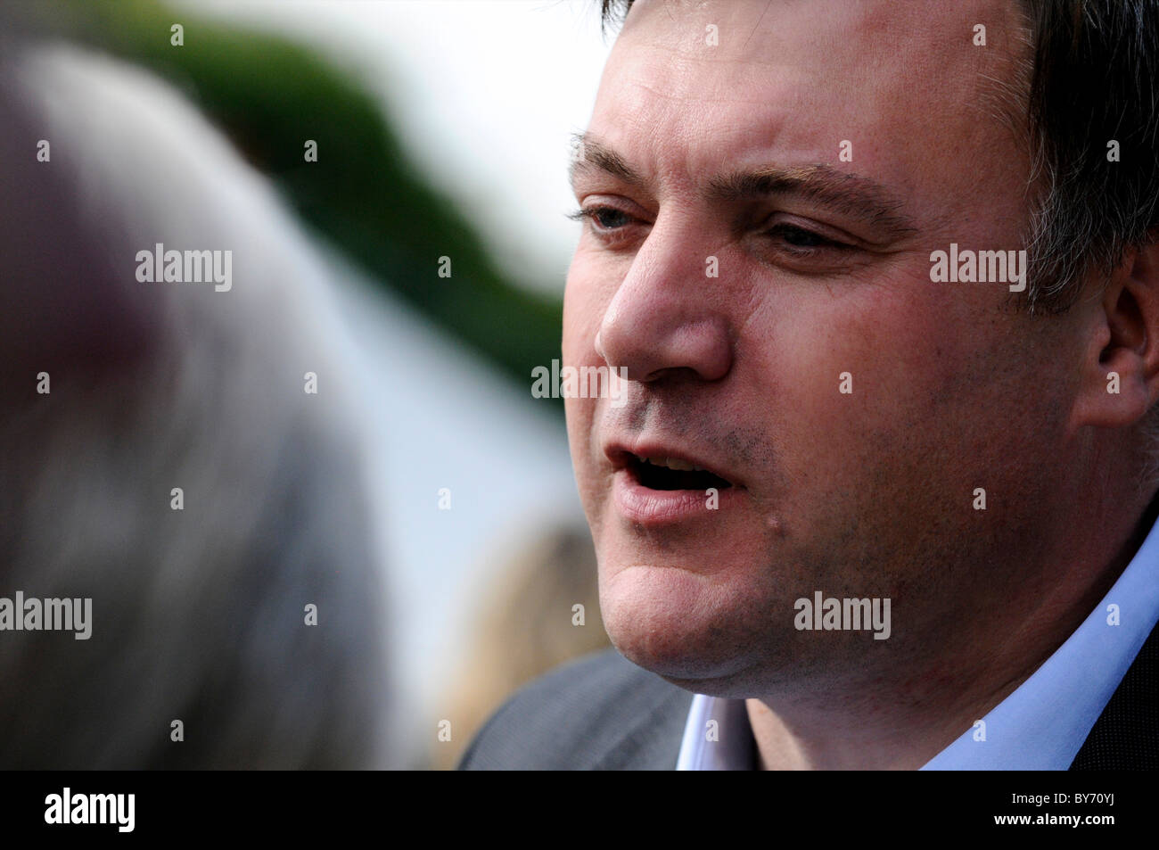 Ed Balls MP at the Burston School Strike Rally which was the longest ...