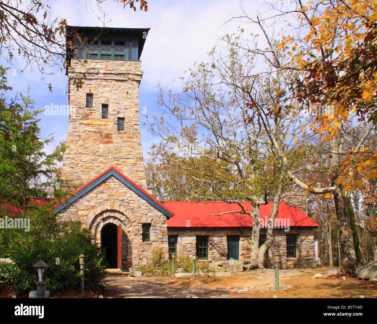 Bunker Observation Tower, Cheaha State Park, Delta, Alabama, USA Stock ...