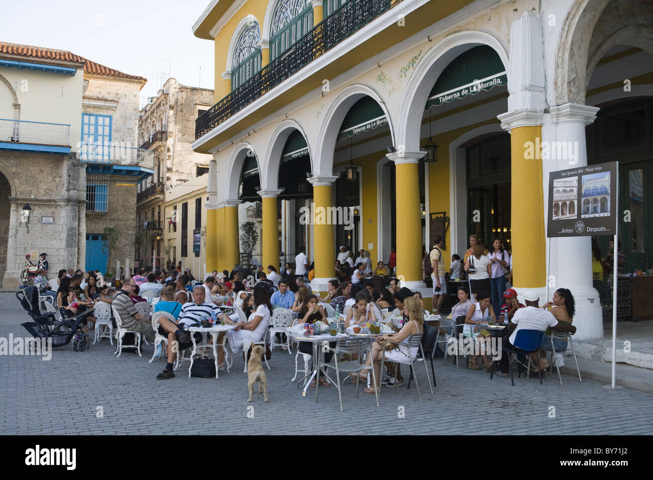 People seated outdoors at Taberna de la Muralla Brewery Bar and ...