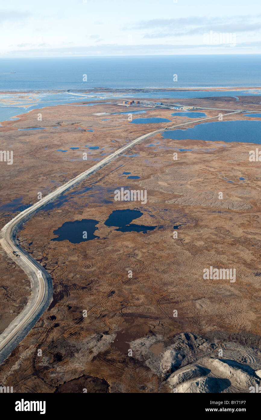 Aerial vews over the Yamal Peninsula in Western Siberia , Russia home ...