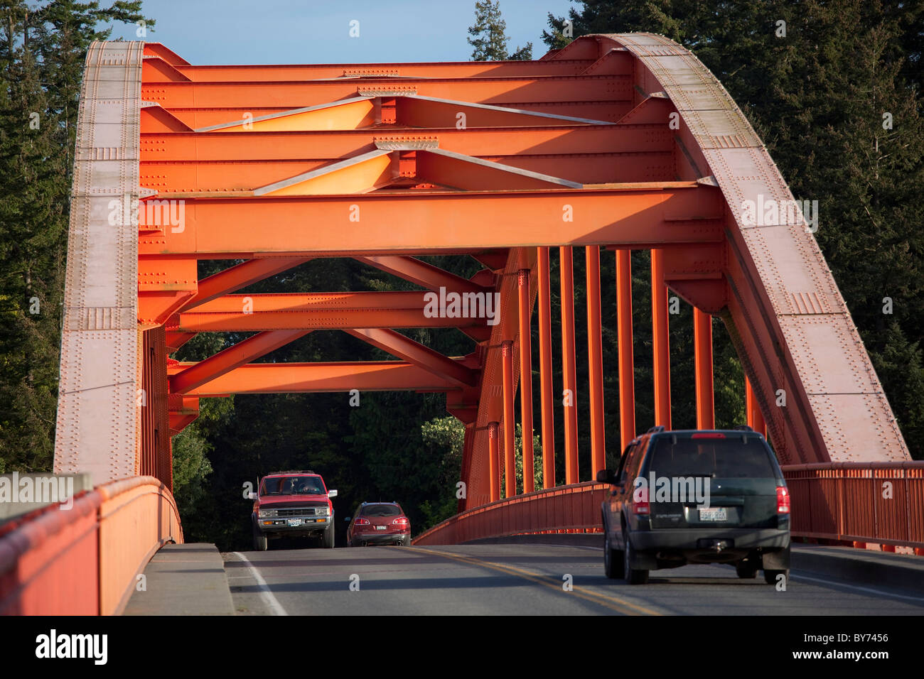 Rainbow Bridge over Swinomish Channel, La Conner, Skagit County ...