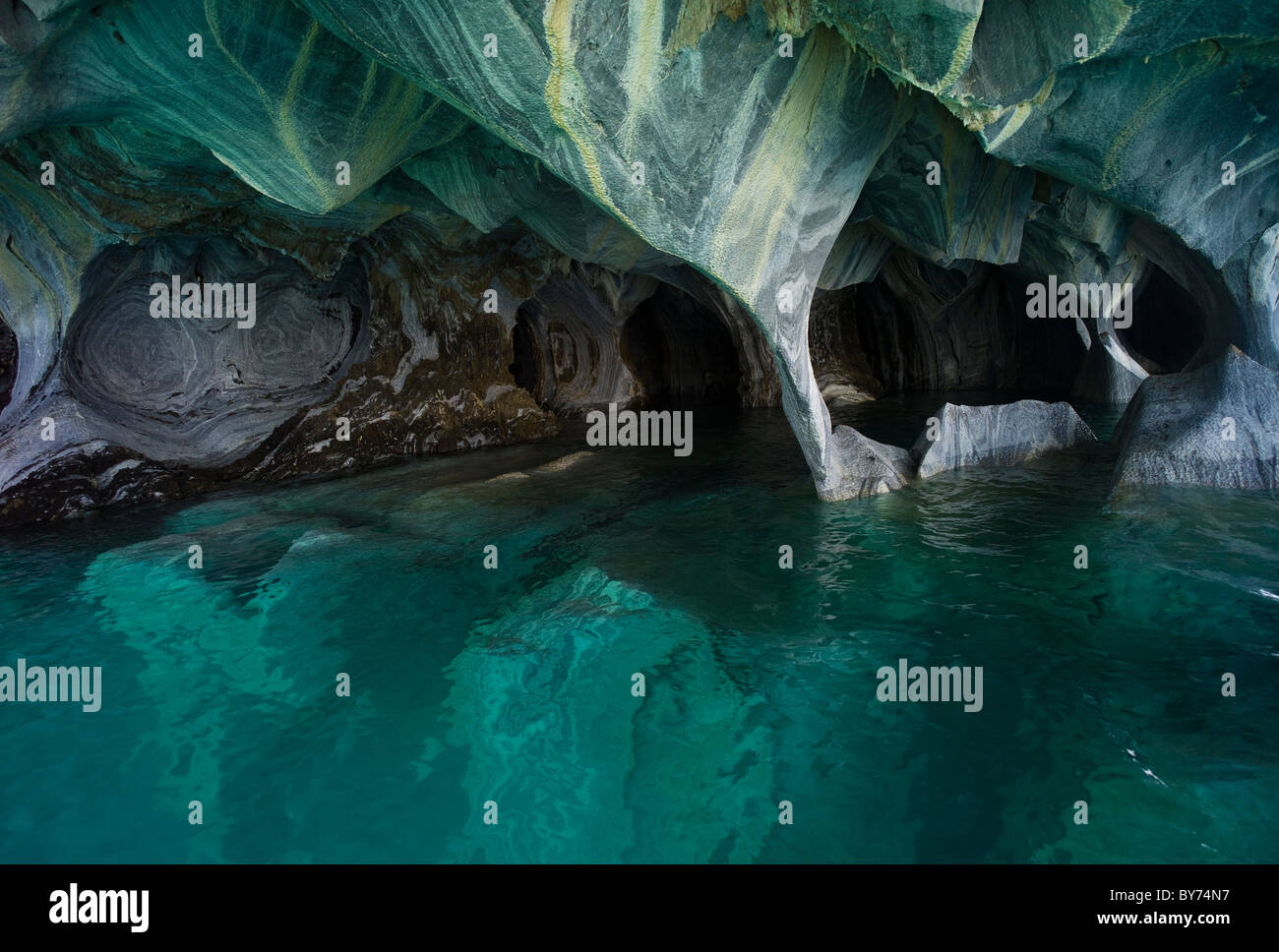 Marble caves, Lake General Carrera, Patagonia, Chile Stock Photo - Alamy