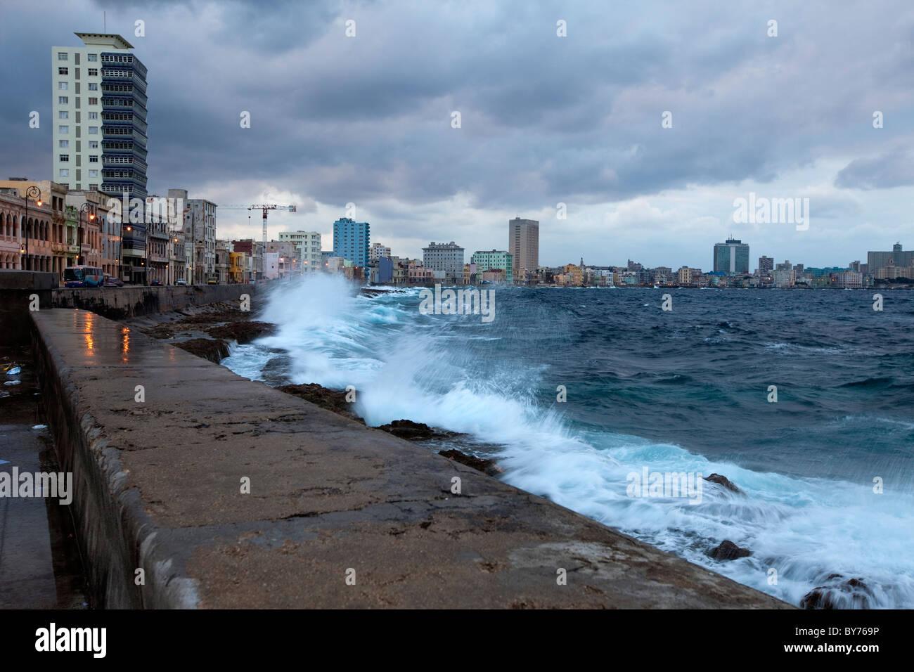 Cuba, Havana. The Malecon on a Winter Afternoon Stock Photo - Alamy