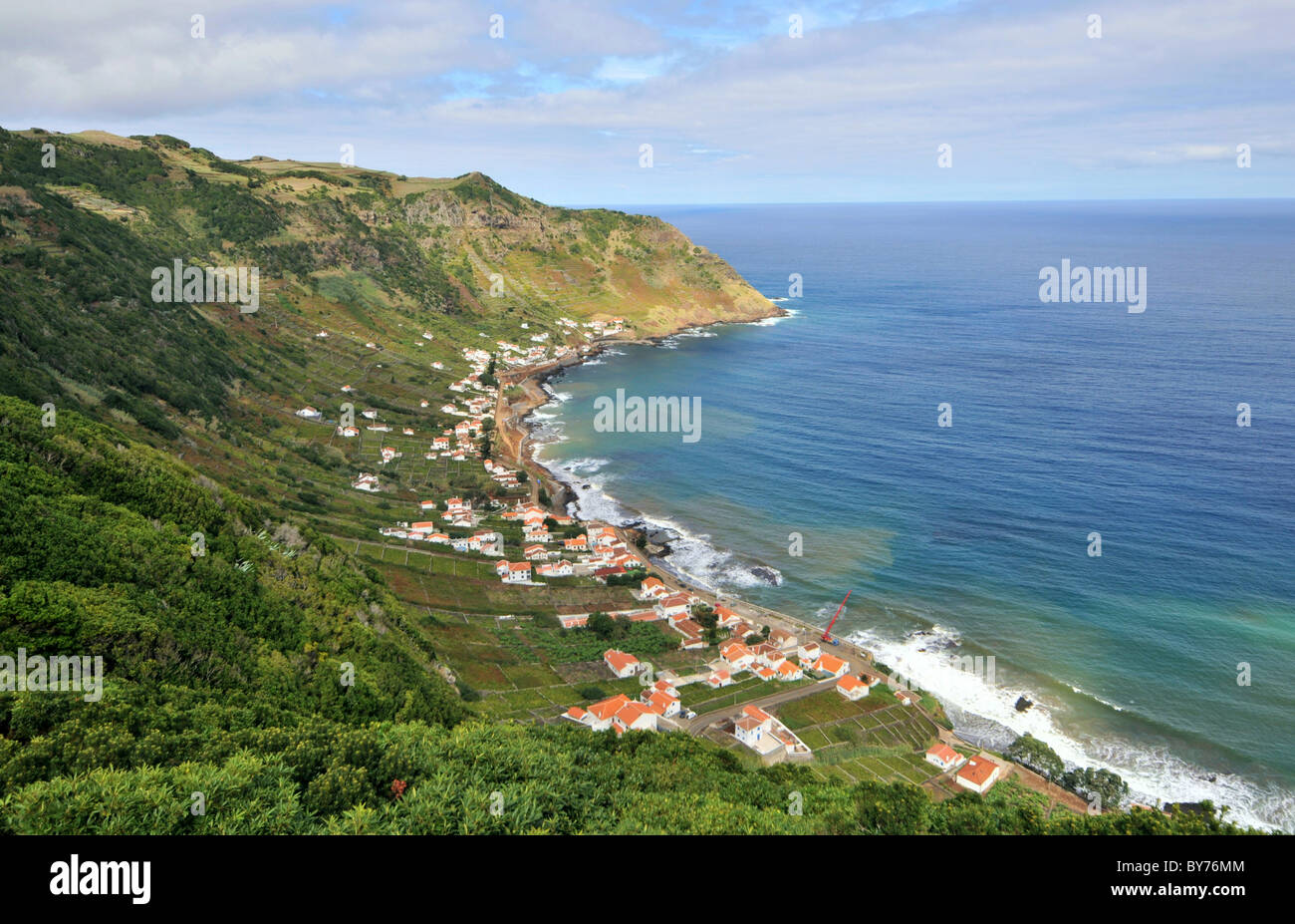 Bay of Lagoinhas at the north coast, Island of Santa Maria, Azores ...
