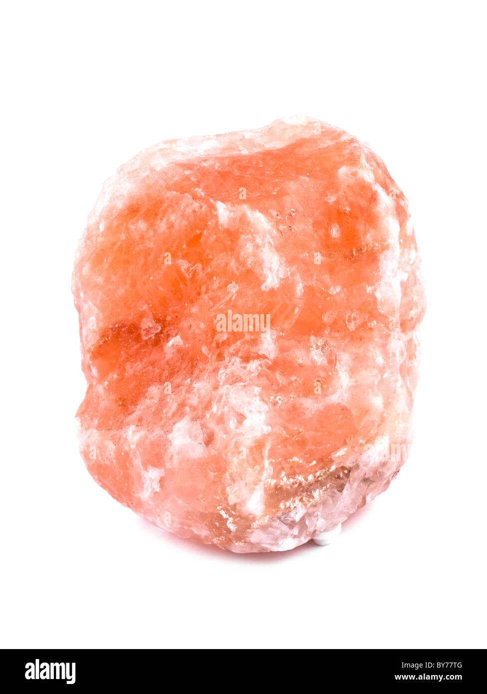 Picture of orange salt crystal on white background Stock Photo - Alamy