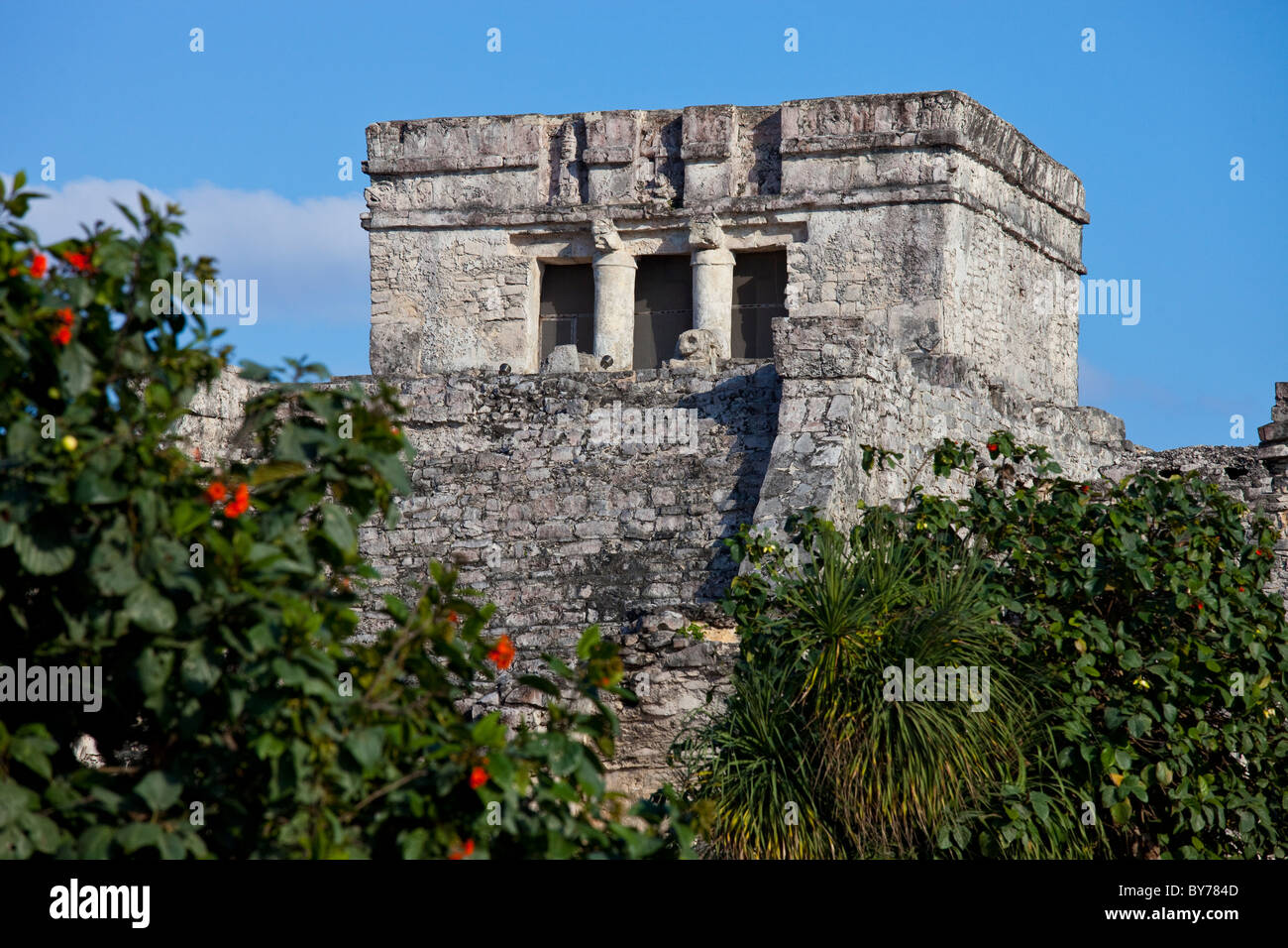 El Castillo, Tulum, Mayan ruins on the Yucatan Peninsula, Mexico Stock ...