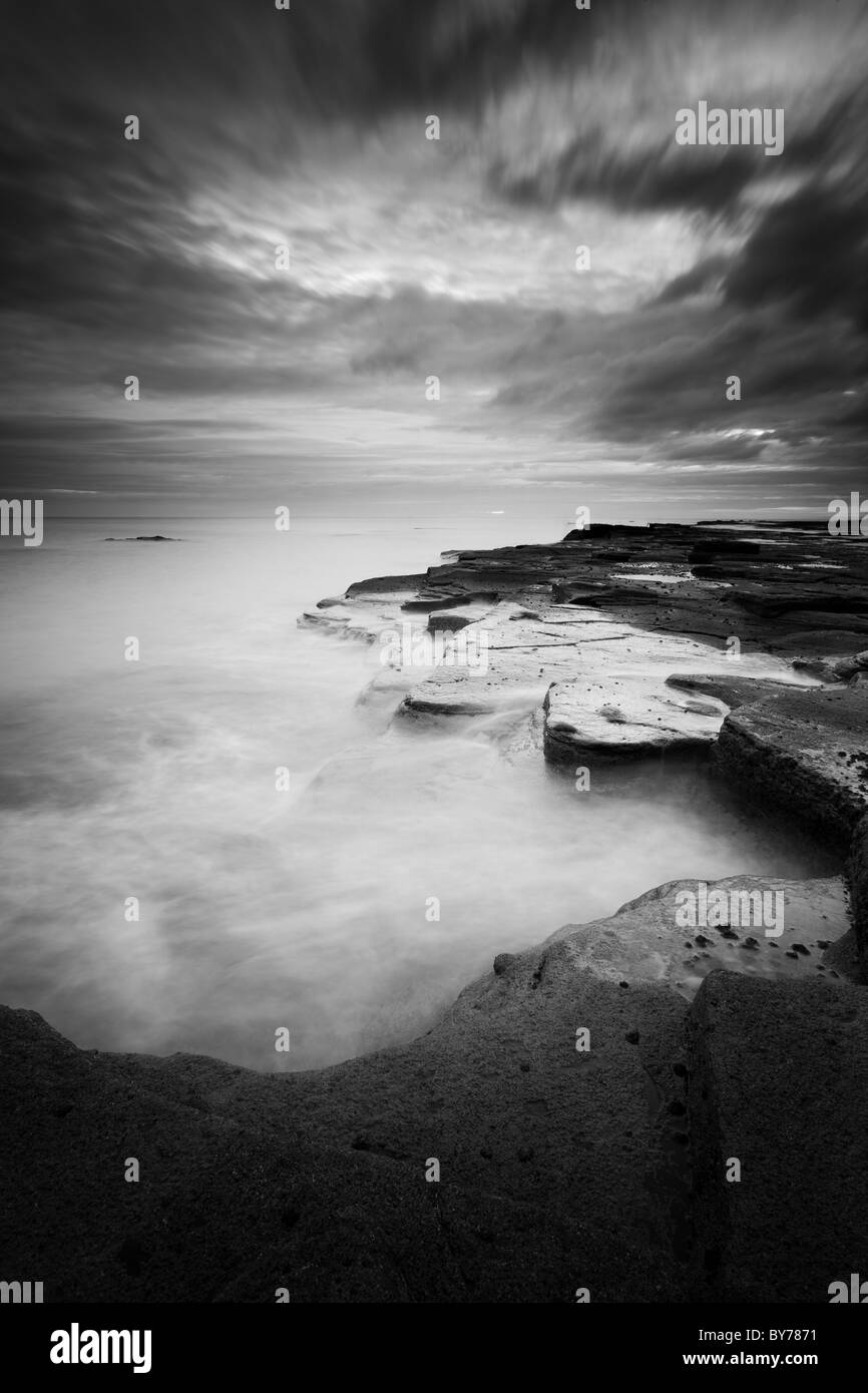 Dawn light on north Black and White Stock Photos & Images - Alamy