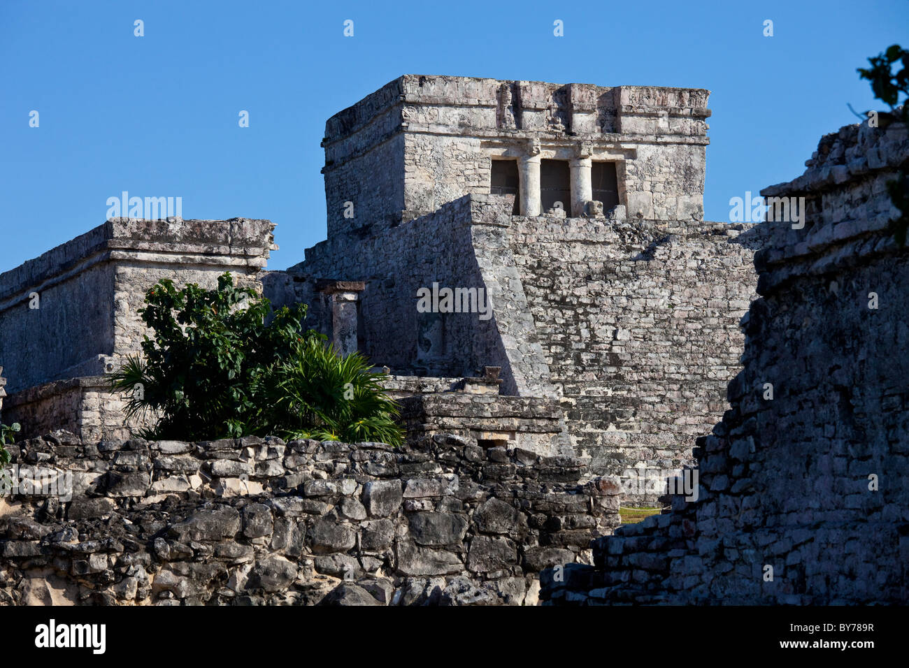 El Castillo, Tulum, Mayan ruins on the Yucatan Peninsula, Mexico Stock ...