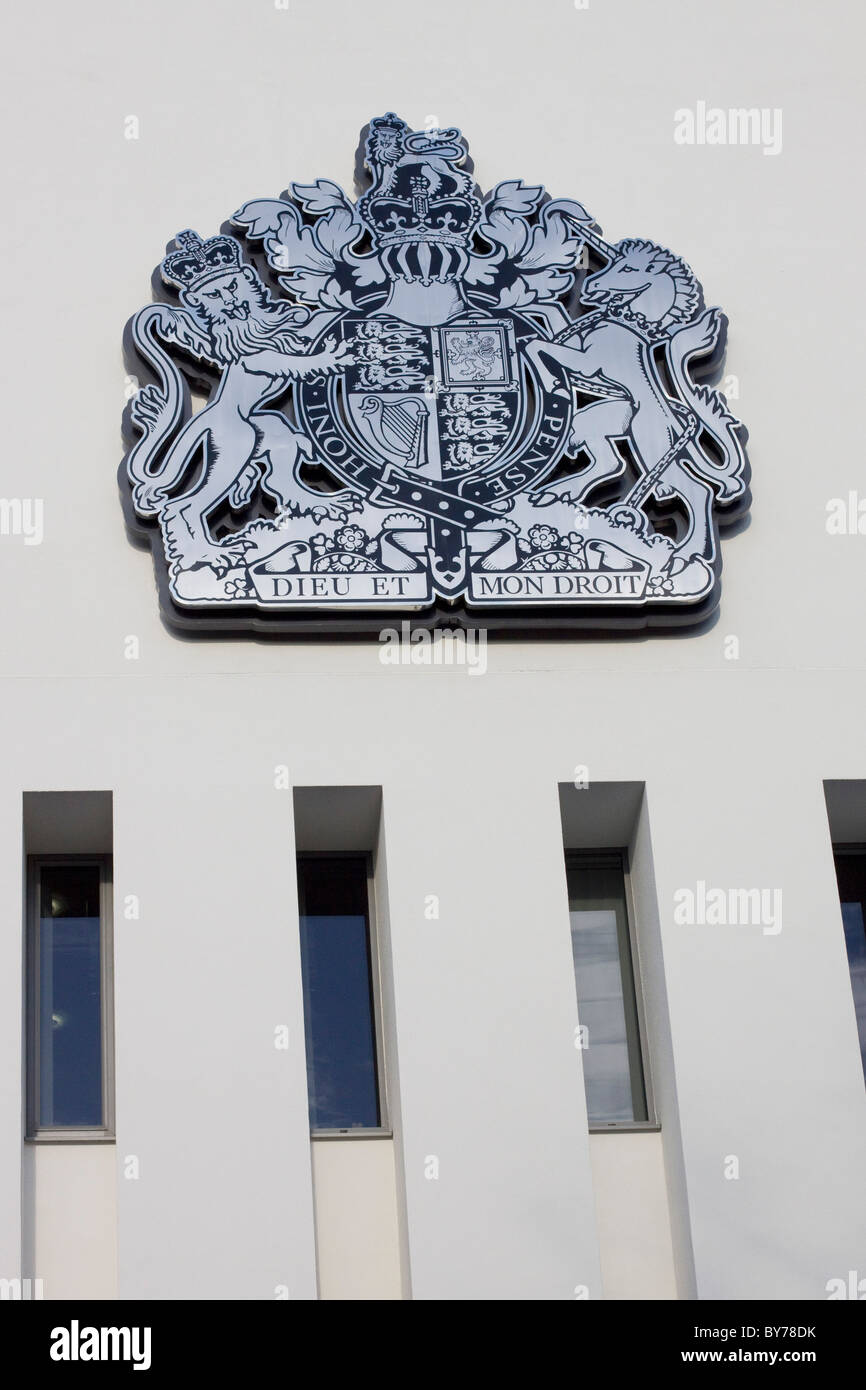 British Royal Crest Unicorn Crown High Resolution Stock Photography and ...